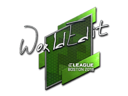 Sticker | WorldEdit | Boston 2018 - SteamAnalyst.com