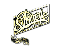 Sticker | s1mple (Gold) | Paris 2023 - CS2 Items