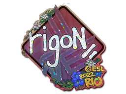 Sticker | rigoN (Glitter) | Rio 2022 - SteamAnalyst.com