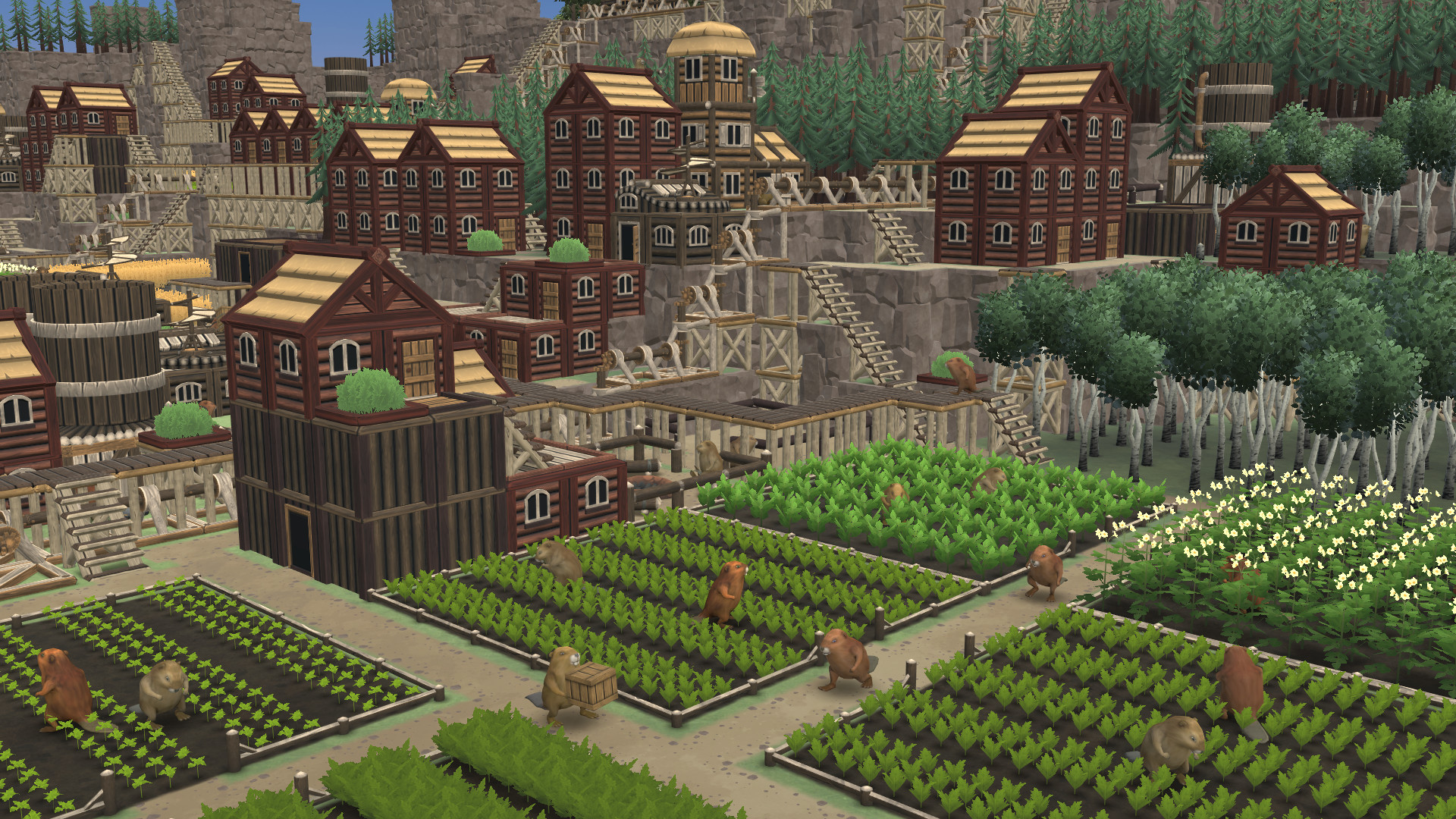 Timberborn ve službě Steam