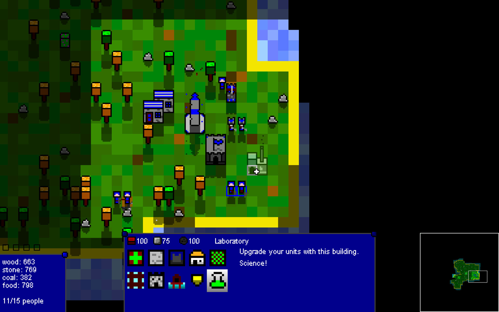 After a long & hard year of work my RTS, Age Of Pixels, is almost done ...