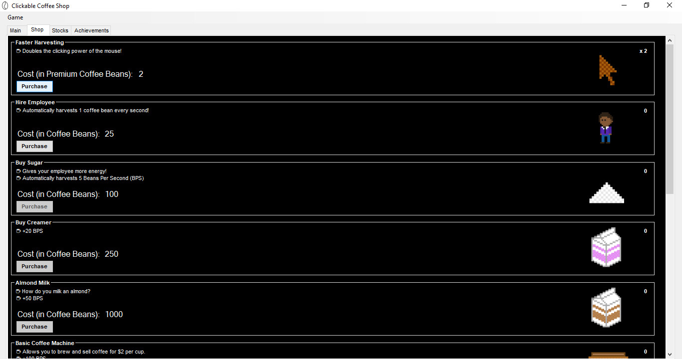 Clickable Coffee Shop on Steam