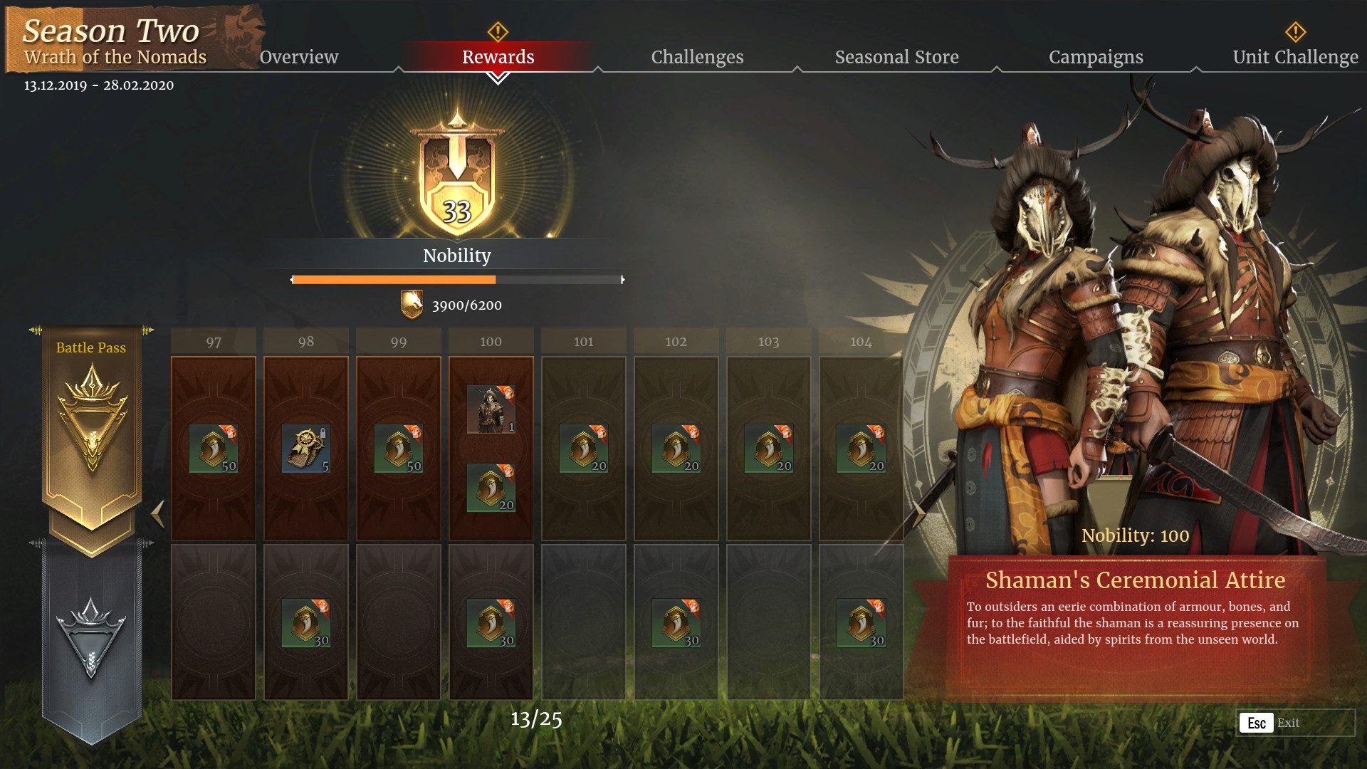 Conqueror's Blade - Season II: Battle Pass · 스팀