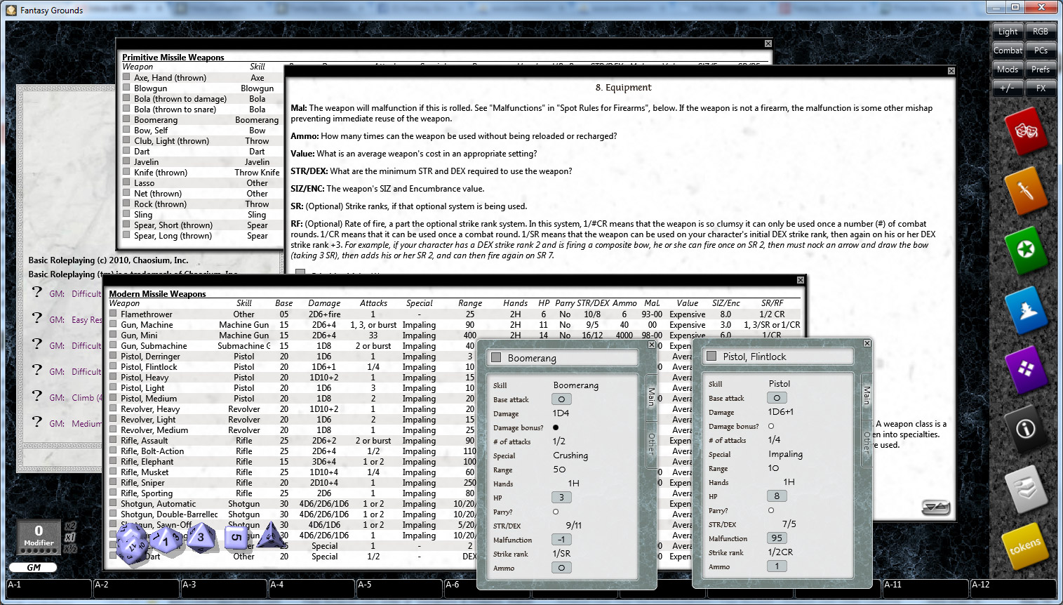 Fantasy Grounds - Basic Roleplaying (BRP) Ruleset · 스팀