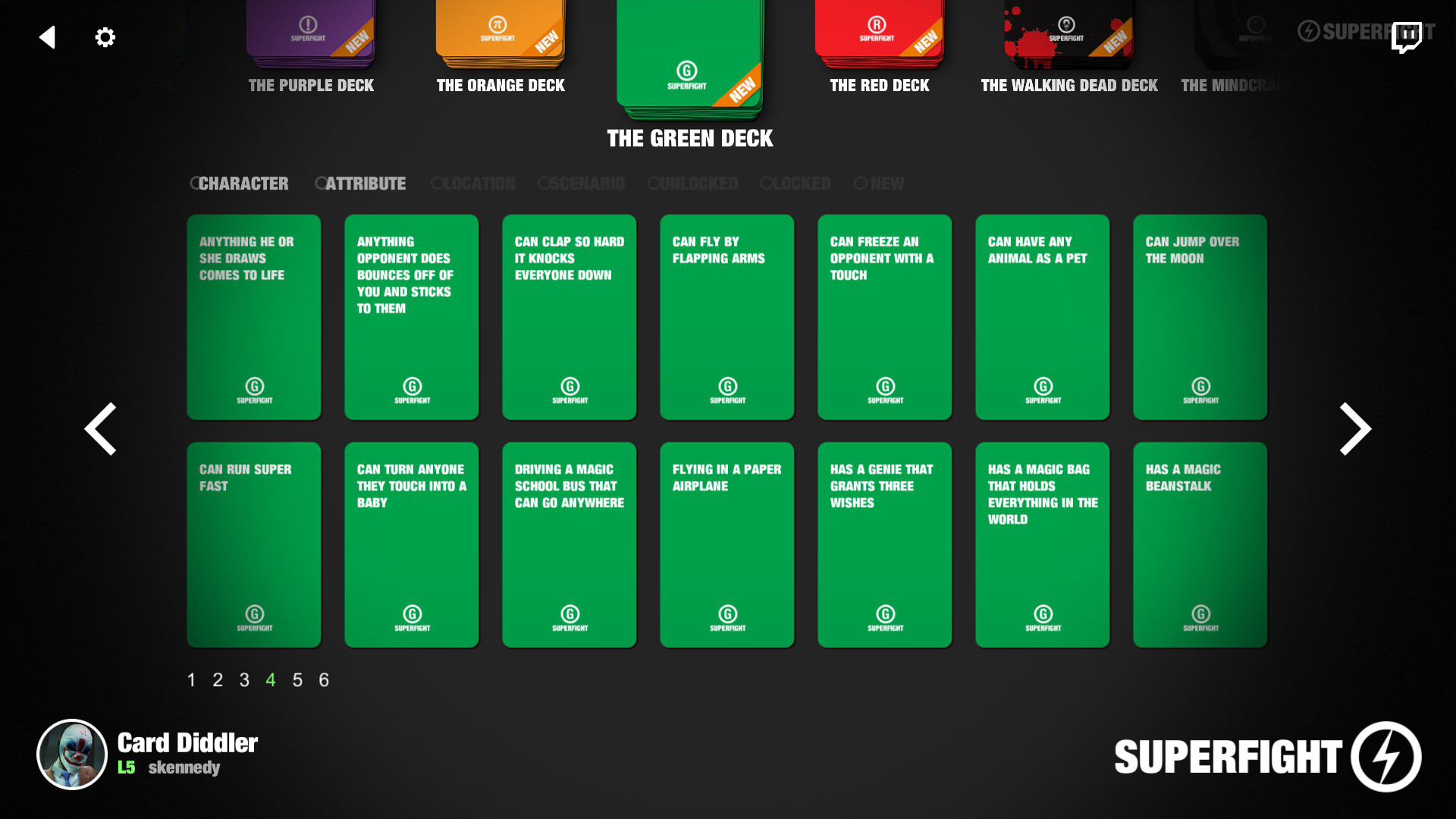 SUPERFIGHT - The Green Deck · 스팀