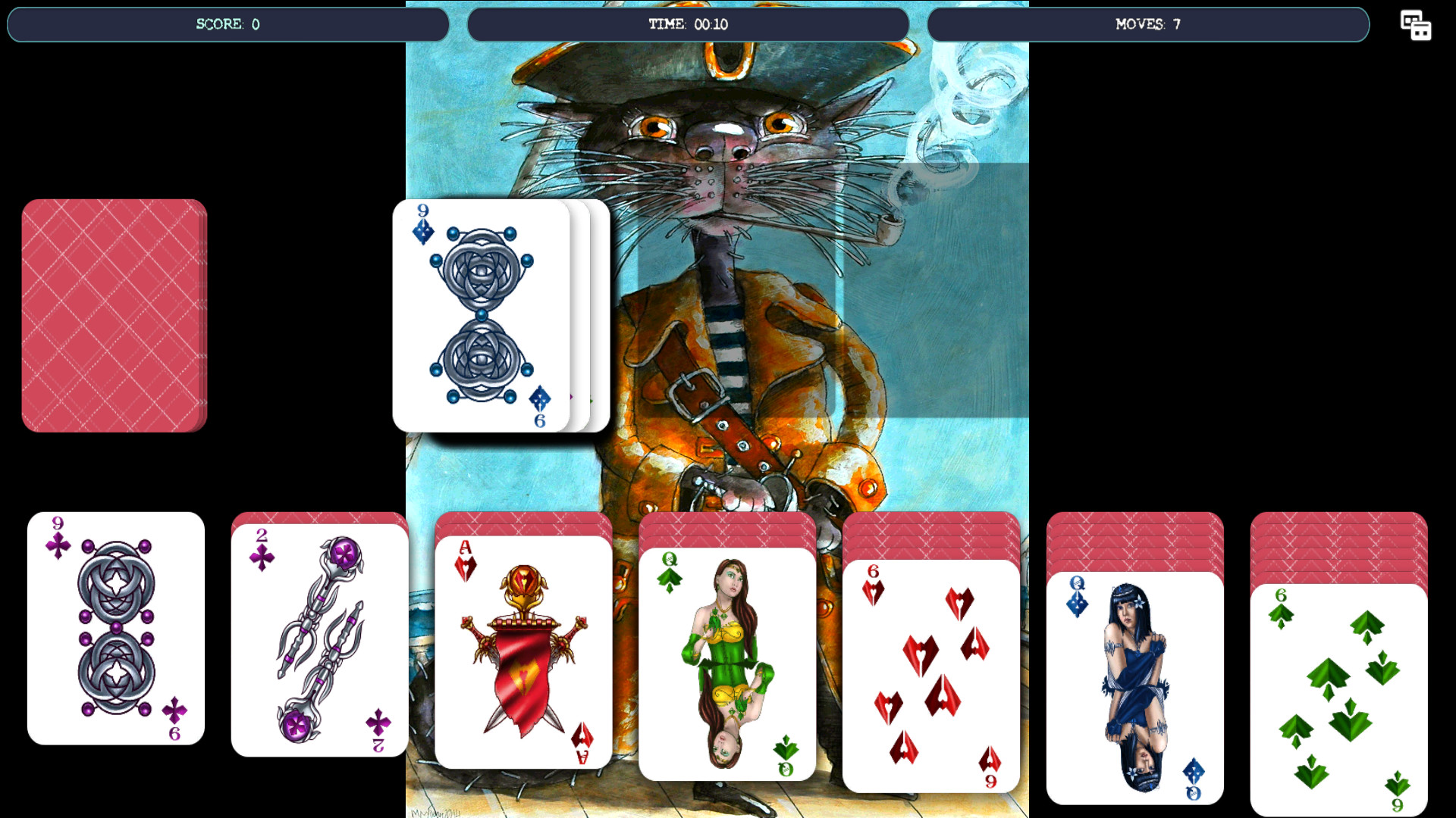 Solitaire - Cat Pirate Portrait · 스팀