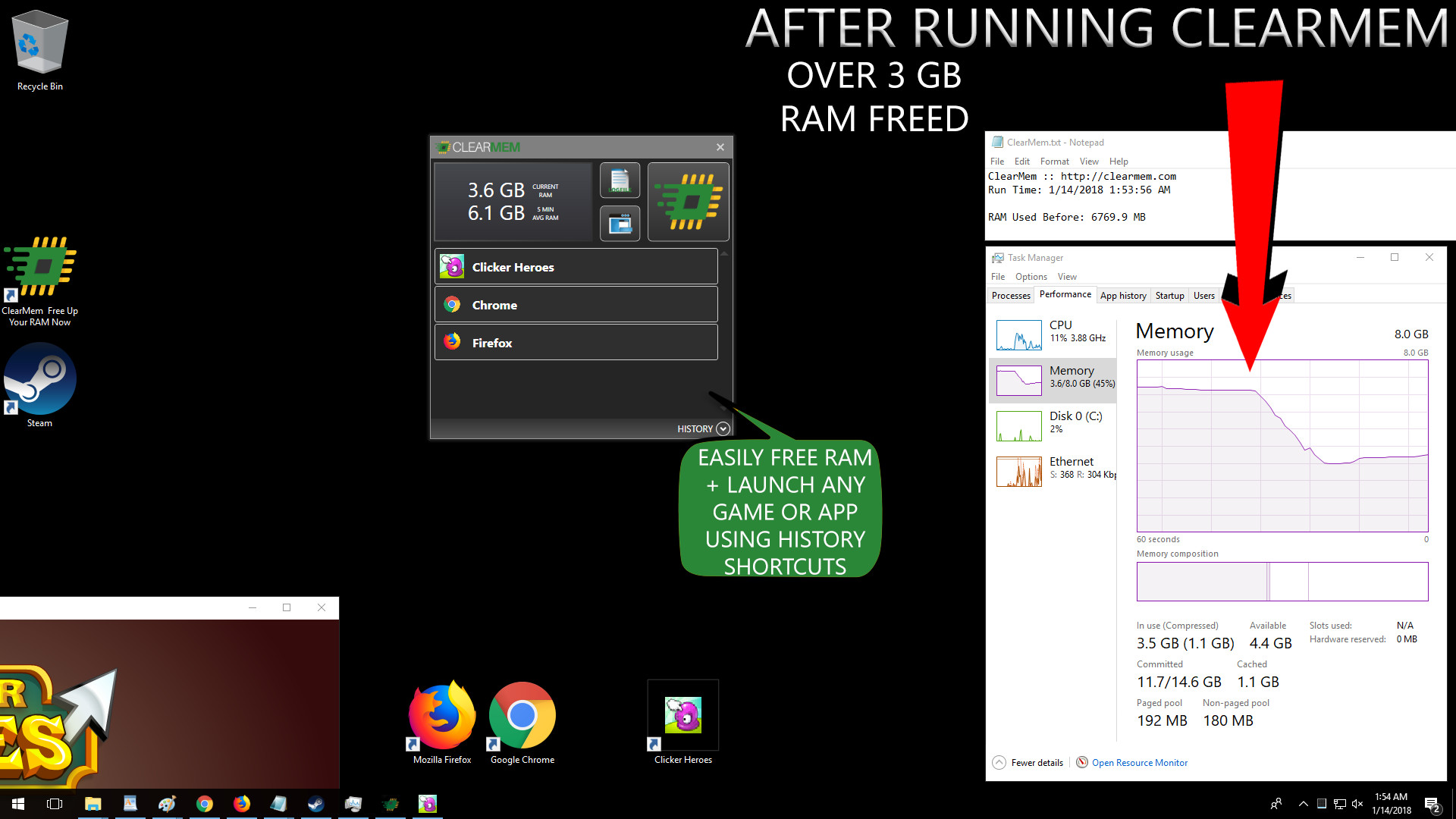 ClearMem :: Free Up Your RAM Now - SteamStat.ru