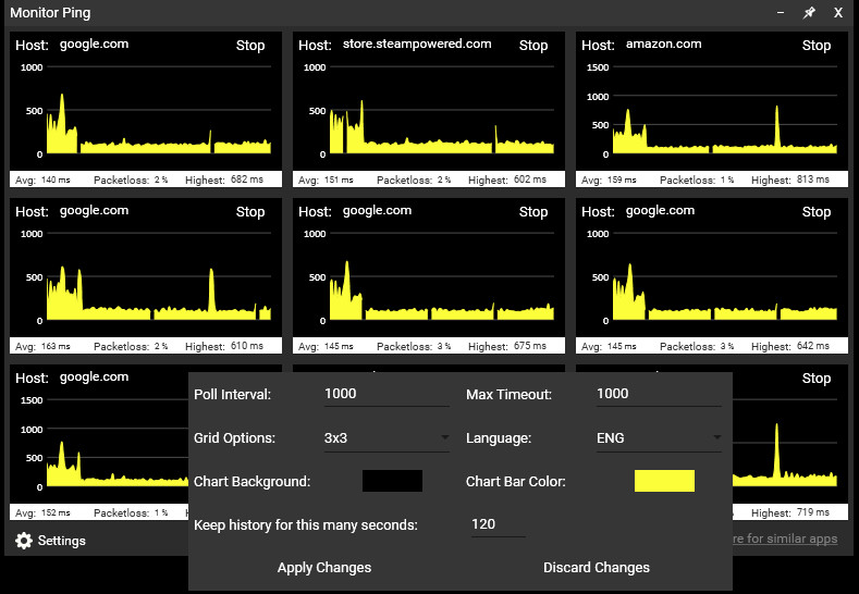 Sticky Apps :: Monitor Ping on Steam
