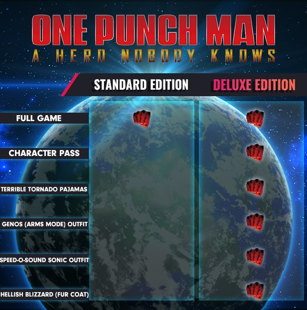 What does Deluxe edition add? :: ONE PUNCH MAN: A HERO NOBODY KNOWS ...