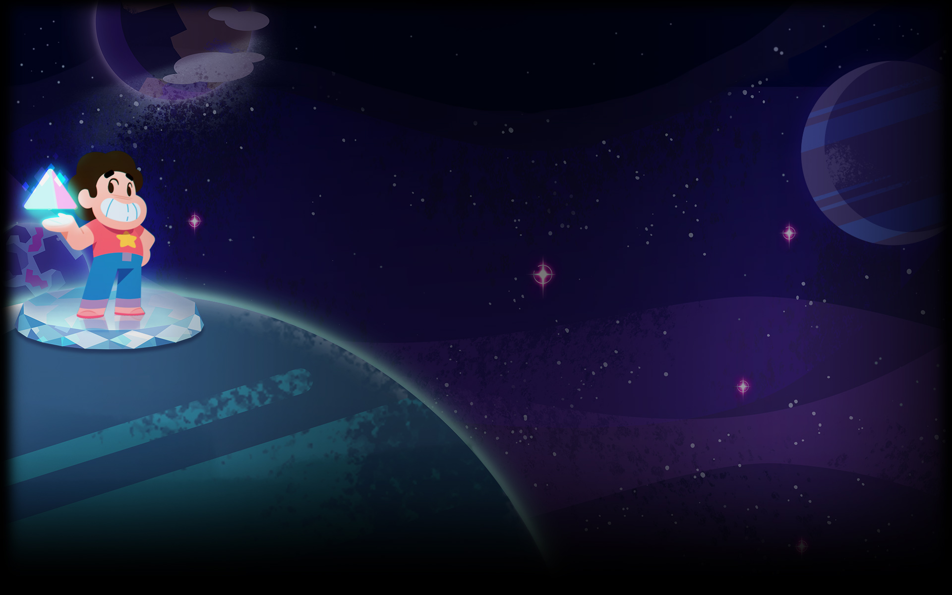 Steven Universe In Space Stars Background
