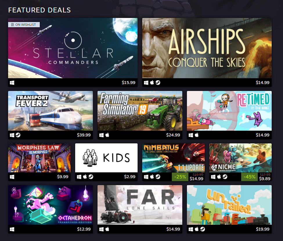 Sale Page Section: Apps And Bundles (Steamworks Documentation)