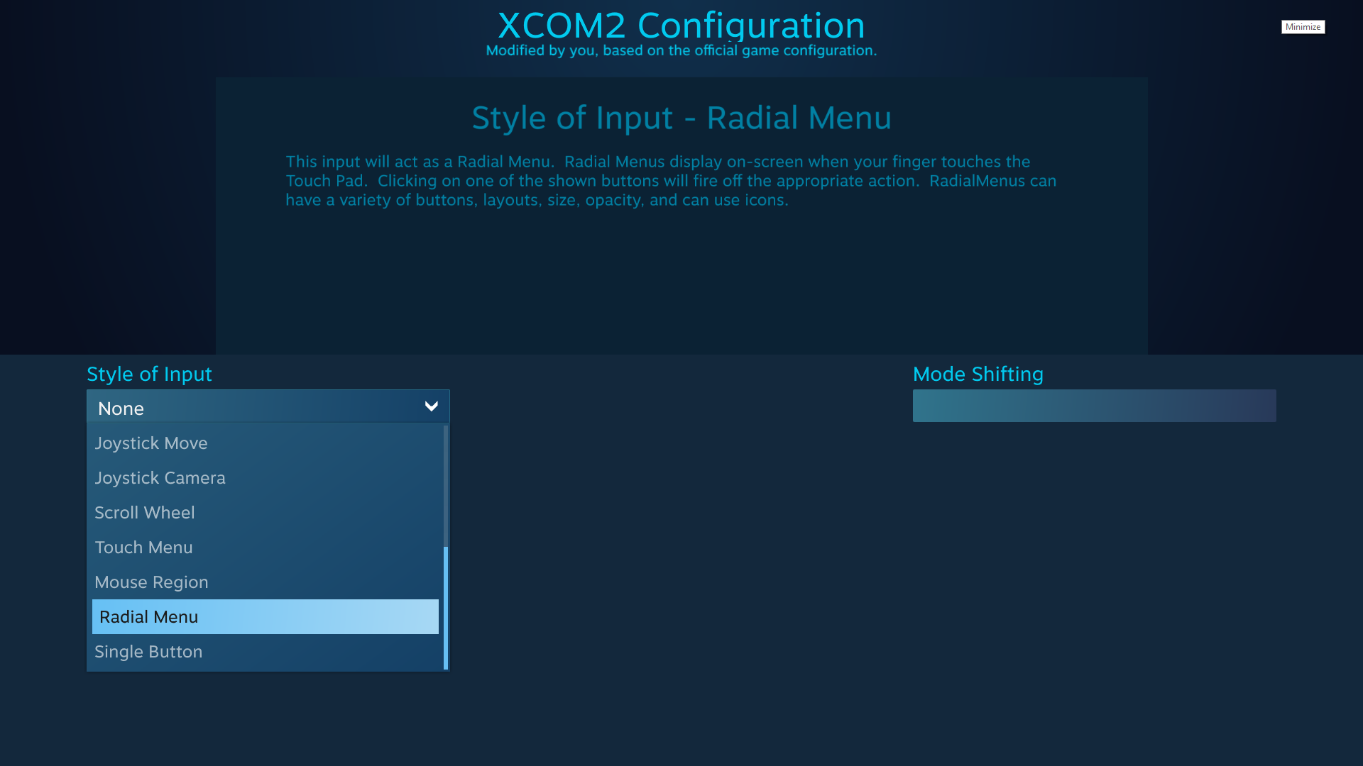 Menus circulaires (Documentation Steamworks)