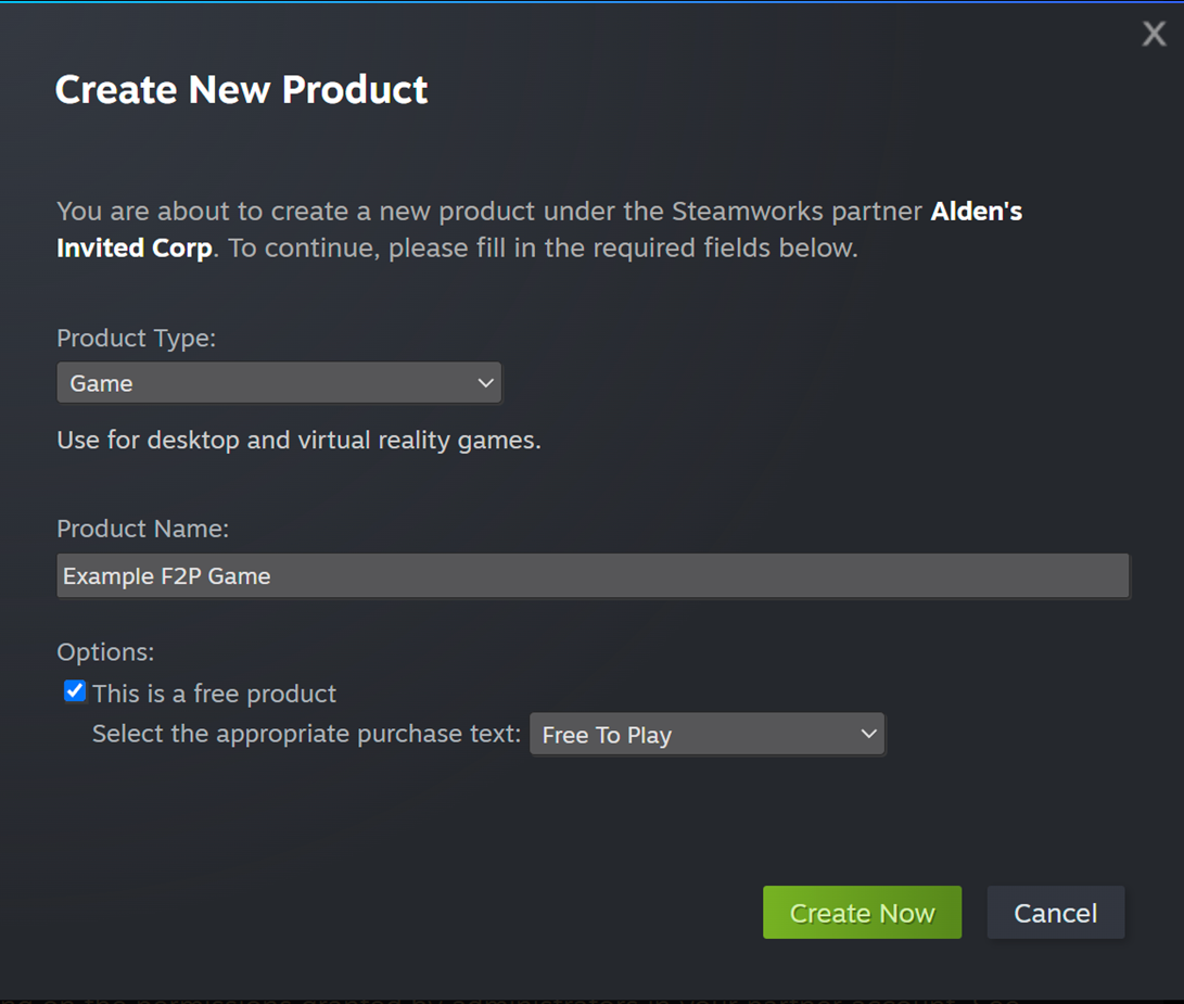 Game F2P (Dokumentasi Steamworks)